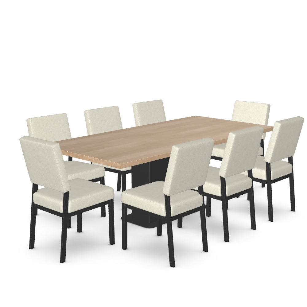 Lucarelli Dining Table w/ 6 Mathilde Dining Chairs — Osmond's Furniture