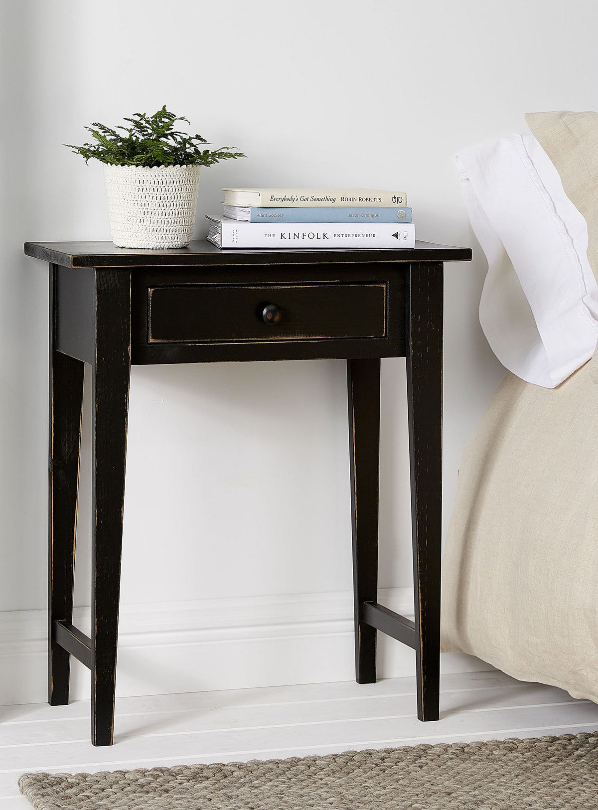 Brigus Hall Table in Vintage Black — Osmond's Furniture