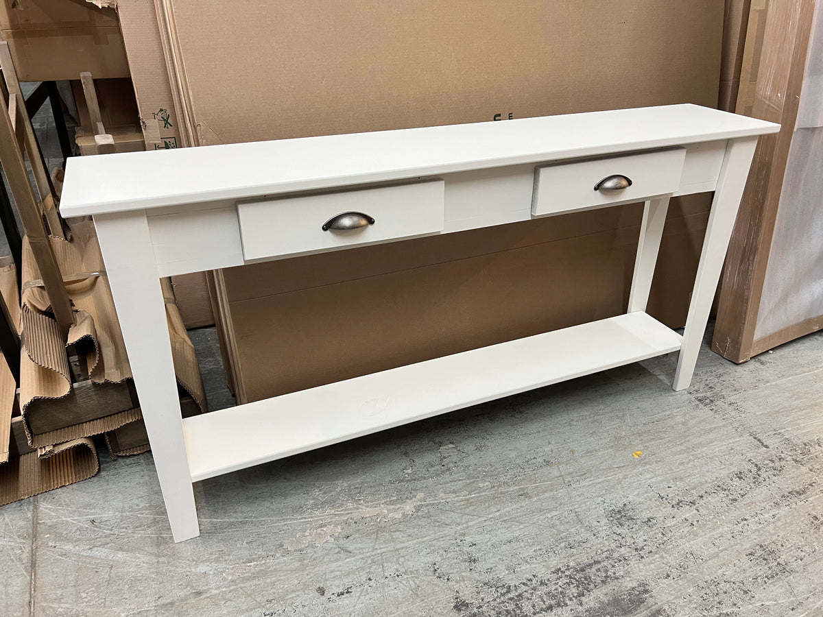 Banff Double Console in Antique Dove — Osmond's Furniture
