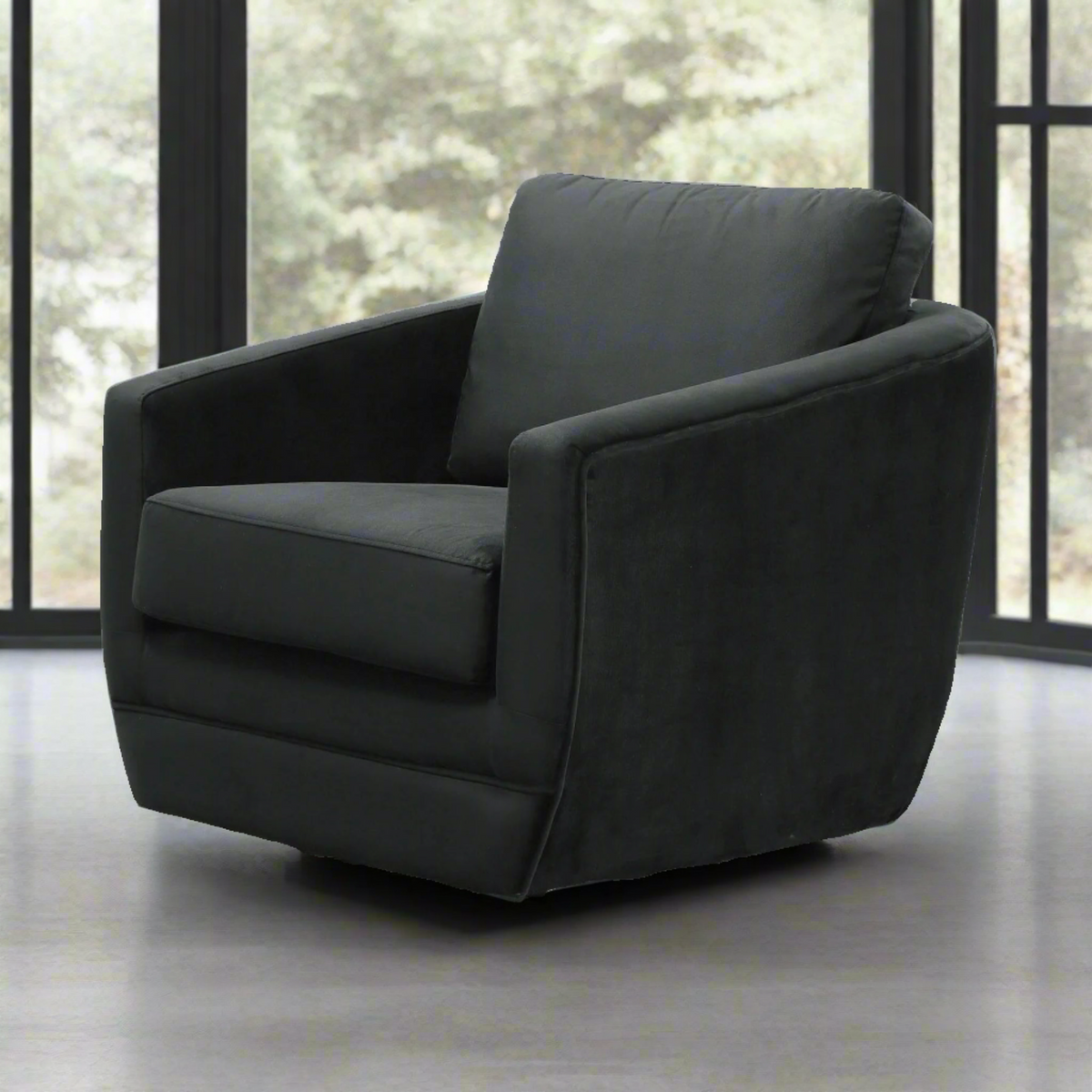 Baltimo Club Chair (Black) — Osmond's Furniture