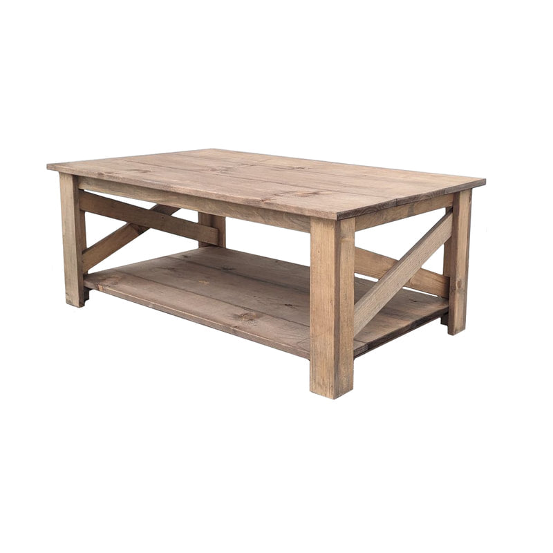 Cross Coffee Table in Brushed Dove — Osmond's Furniture