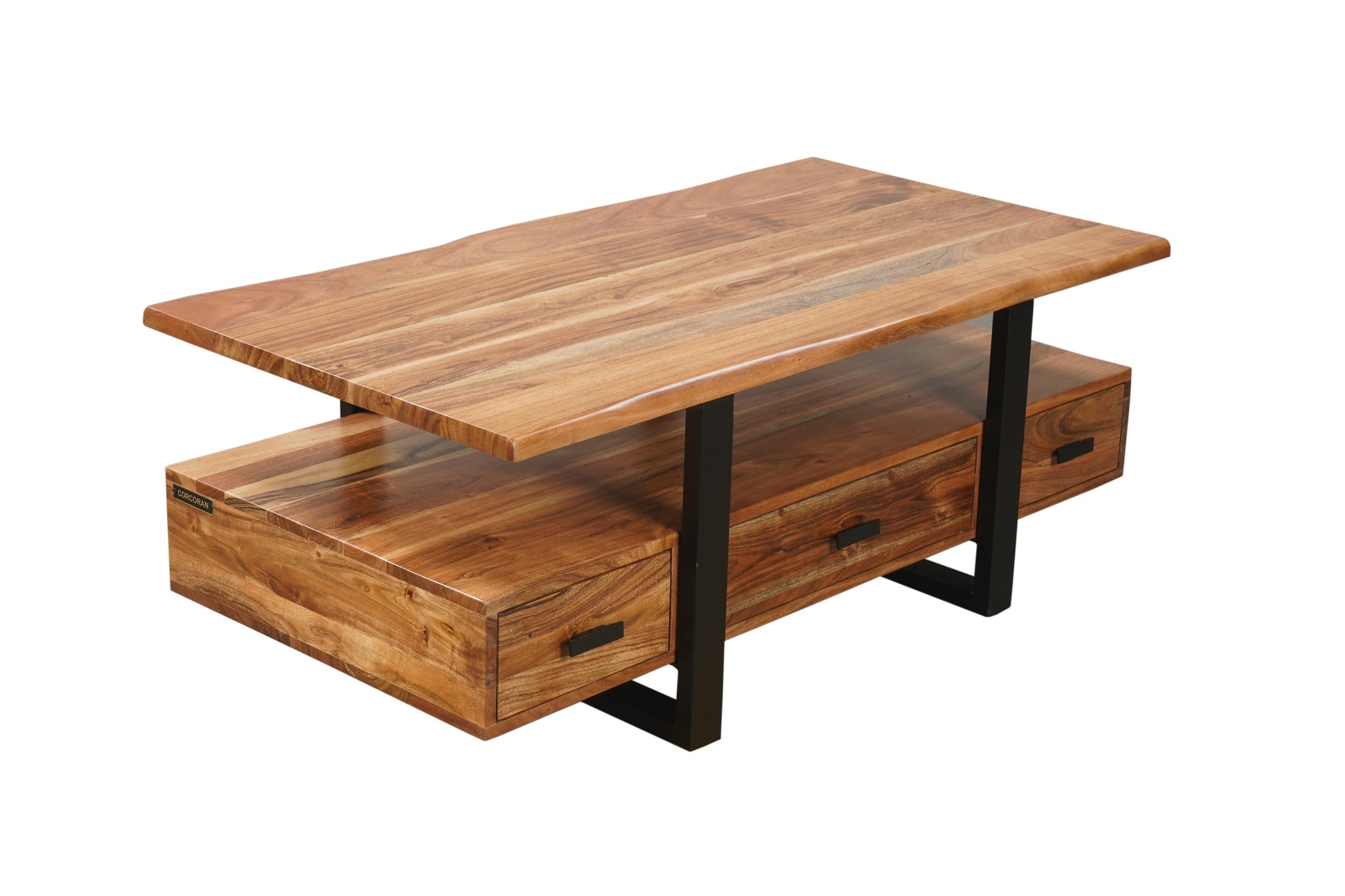 Zen Live Edge Coffee Table w/Drawers — Osmond's Furniture